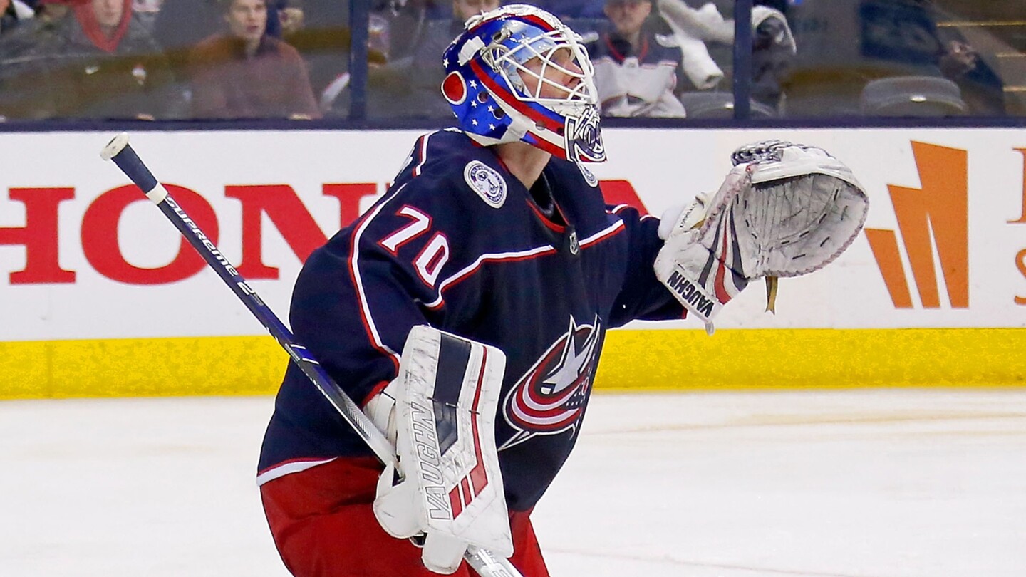 Joonas Korpisalo snaps Jackets' losing streak - NBC Sports